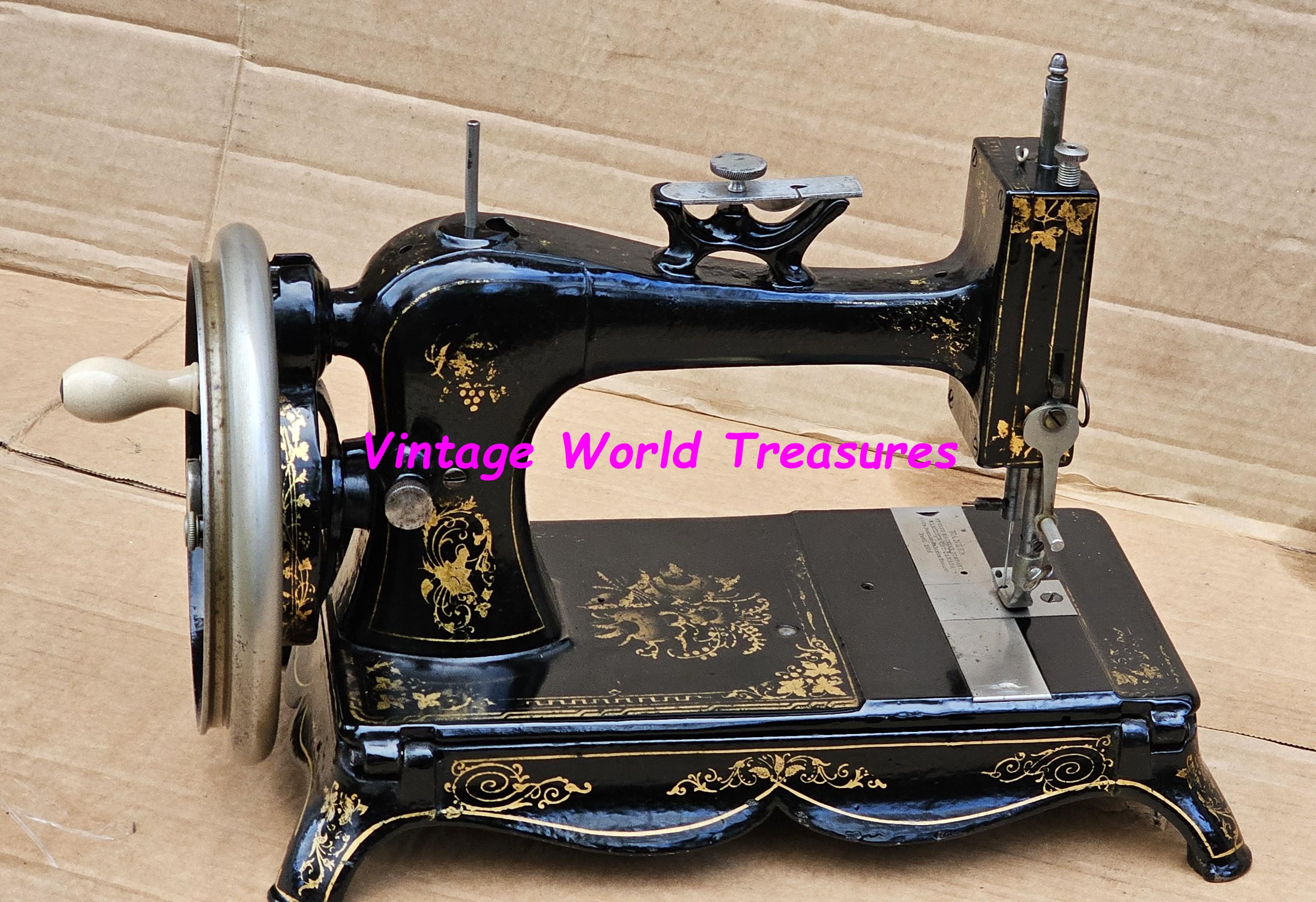 Wanzer B Lockstitch Antique Hand Crank Sewing Machine - Etsy