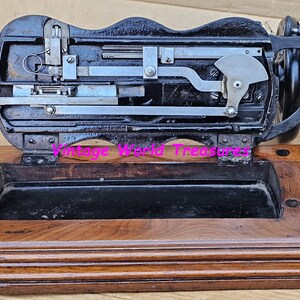 Singer 12K Fiddle Base Sewing Machine With Large Roses Decals - Etsy