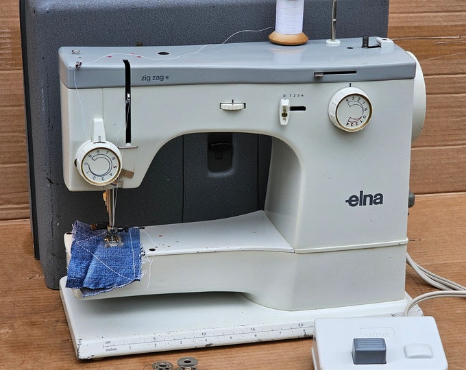Elna Zig Zag Vintage Sewing Machine. - Etsy