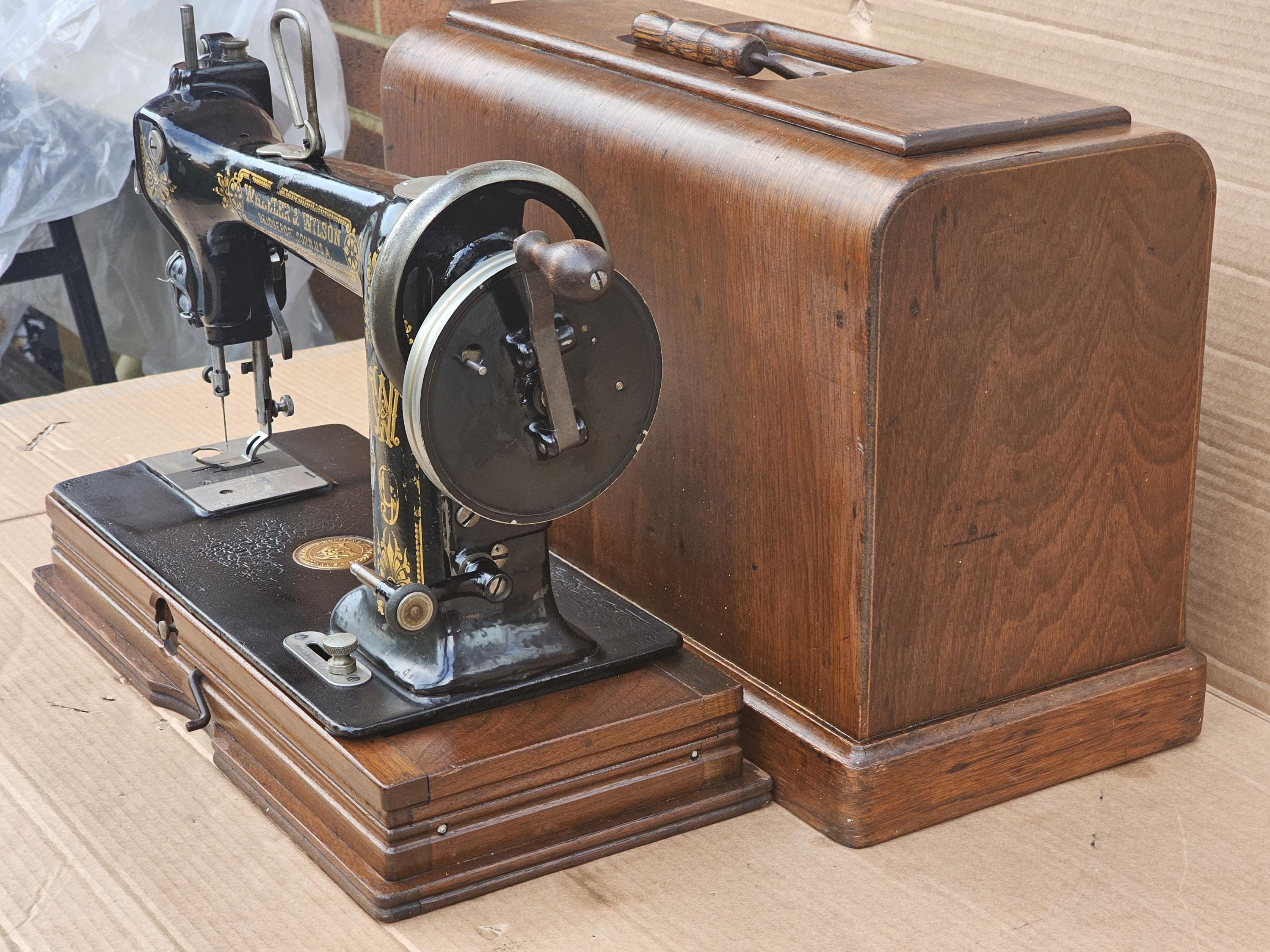 Antique Wheeler & Wilson 9 Sewing Machine. - Etsy