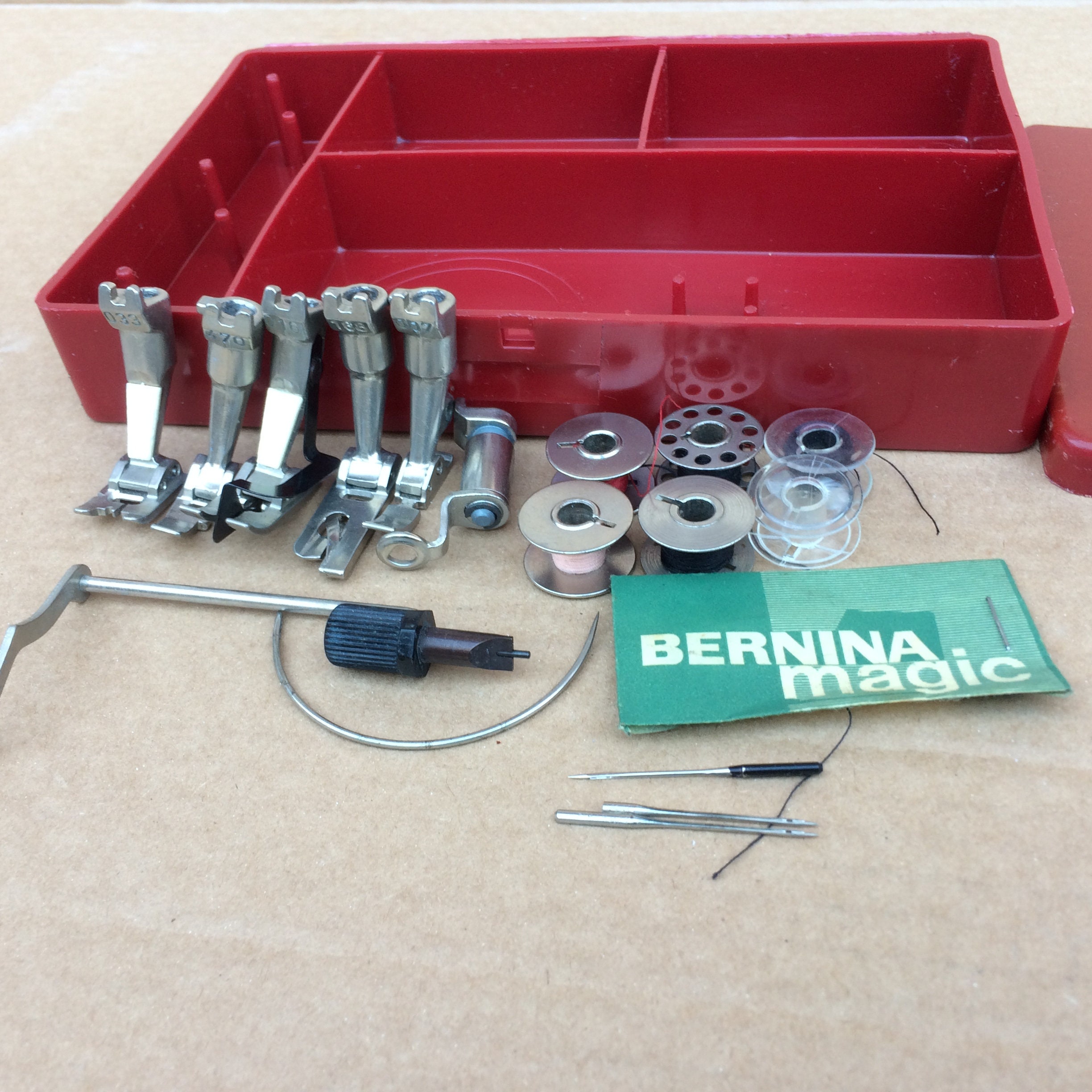 Vintage Old Bernina Sewing Machine Attachments/accessories and Case - Etsy