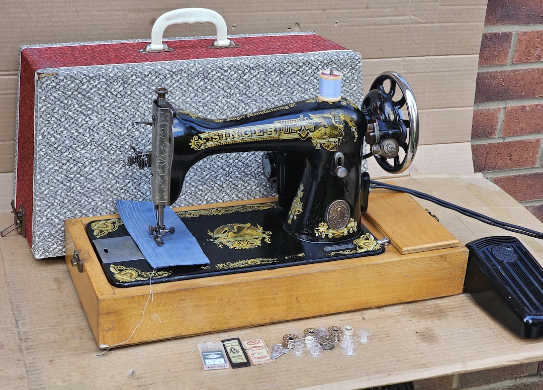 Singer 15K Sphinx Antique Electric Sewing Machine - Etsy