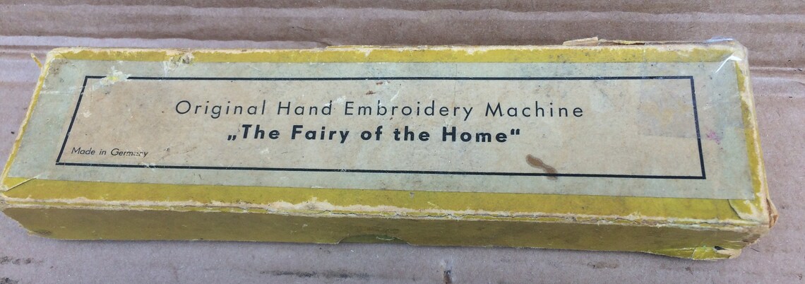 Original Hand Embroidery Machine the Fairy of the Home Made in Germany ...