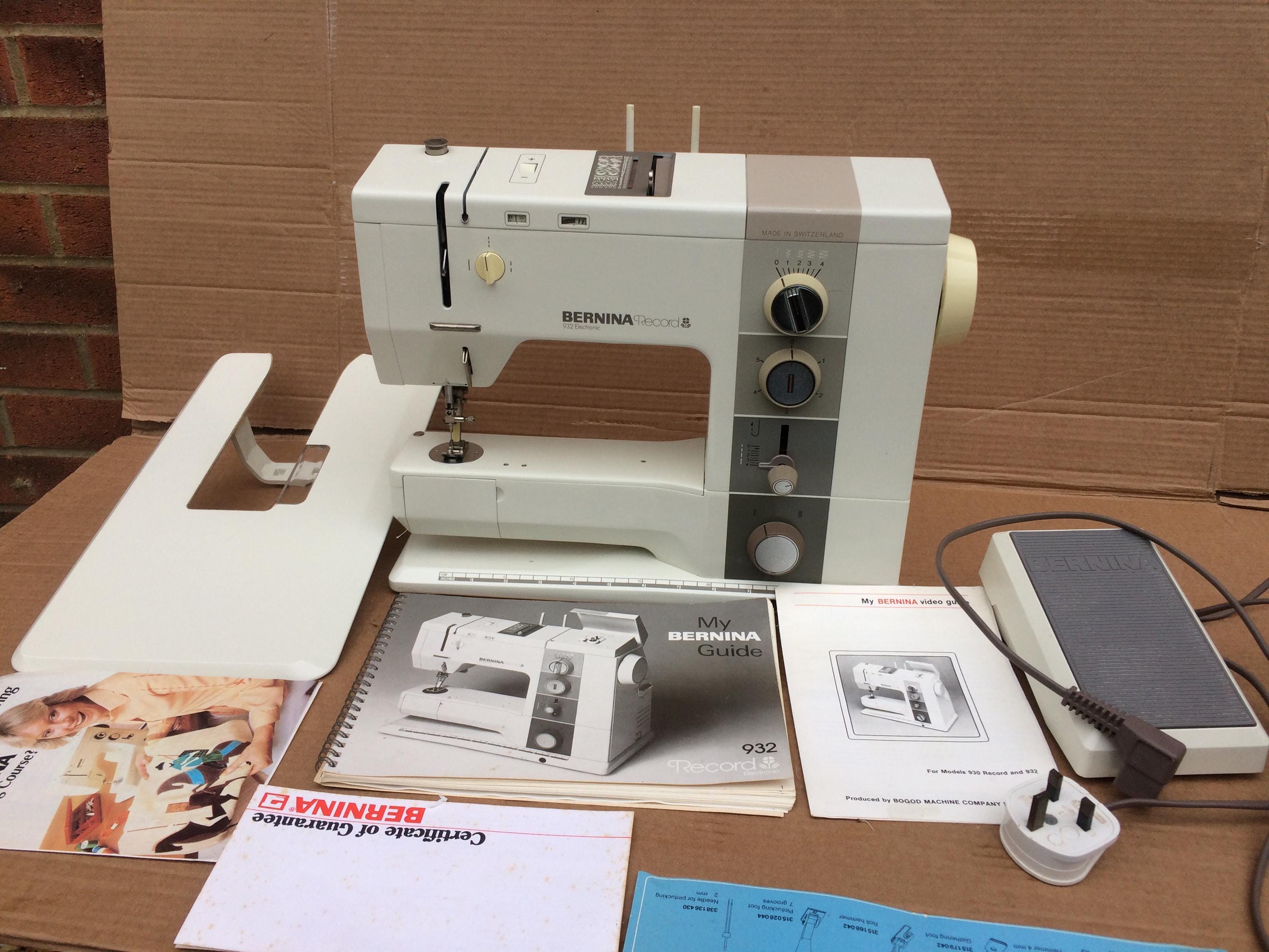 Bernina 932 Electronic Multi Stitch Sewing Machine With Instruction ...