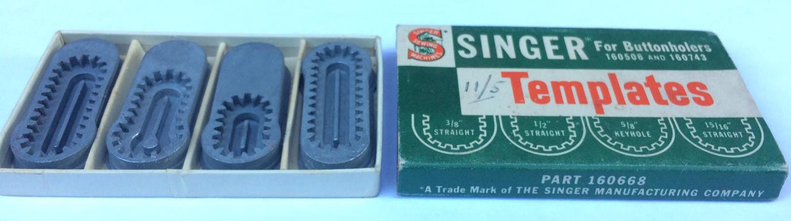 Singer Buttonhole Templates for 160506 & 160743 - Etsy