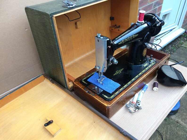 Vintage Singer 201K Electric Sewing Machine - Etsy