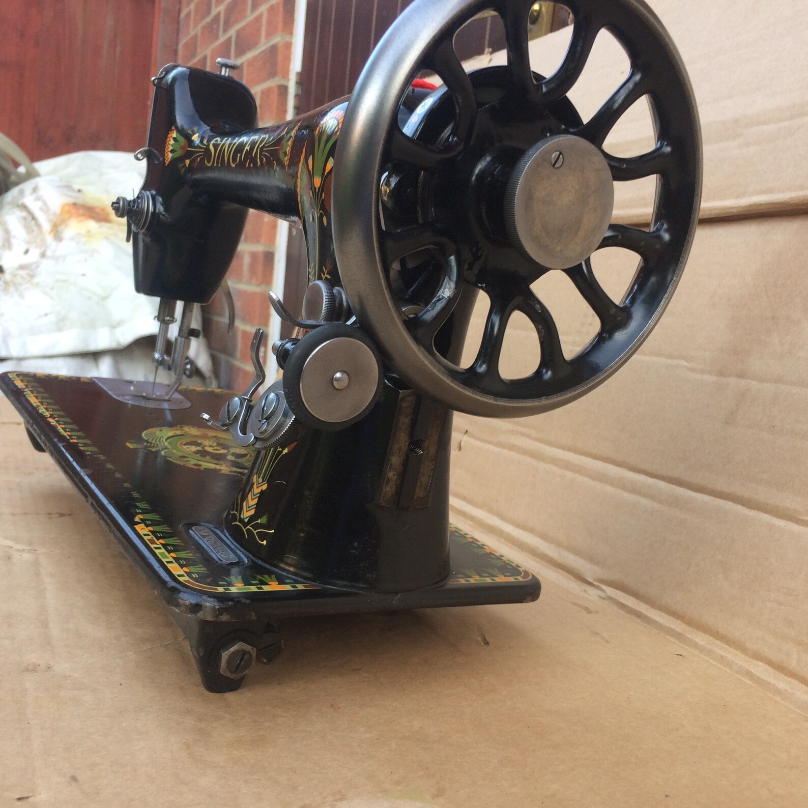 Antique Singer Model 66, 66k Lotus Decals Sewing Machine Head Only - Etsy