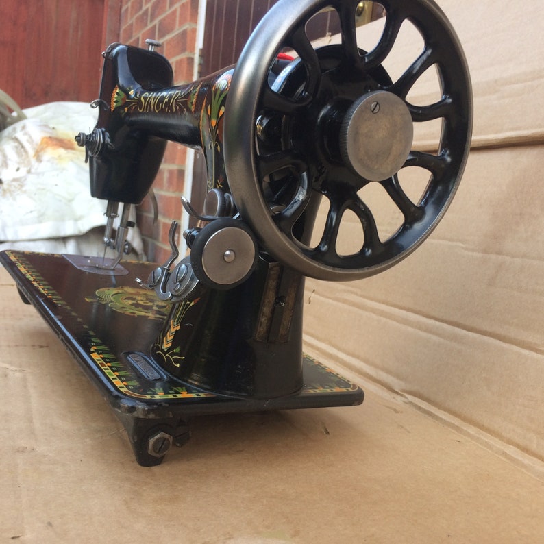 Antique Singer Model 66, 66k Lotus Decals Sewing Machine Head Only - Etsy