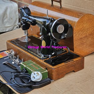 Singer 201K2 Electric Vintage Sewing Machine With Potted Motor - Etsy