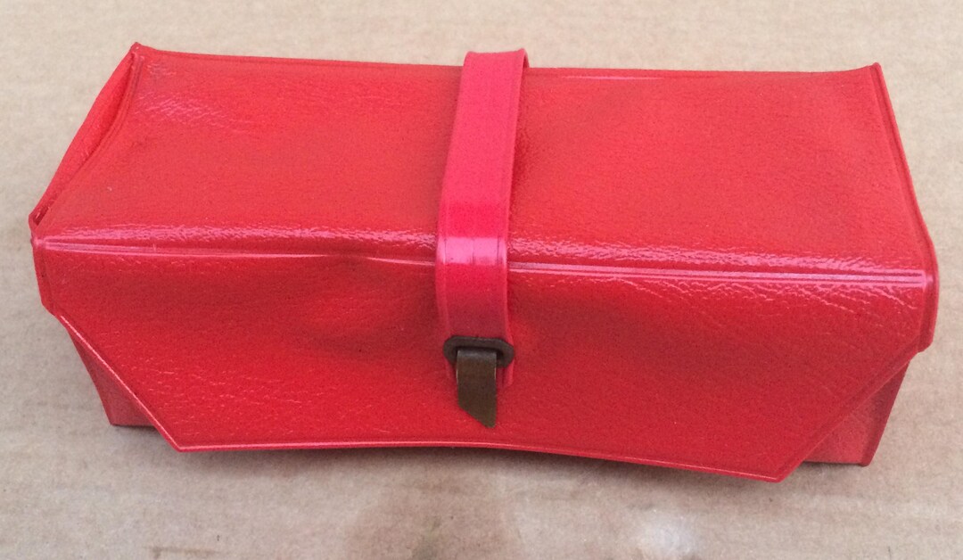 Singer Sewing Machine Red Vinyl Accessories/attachments Case - Etsy