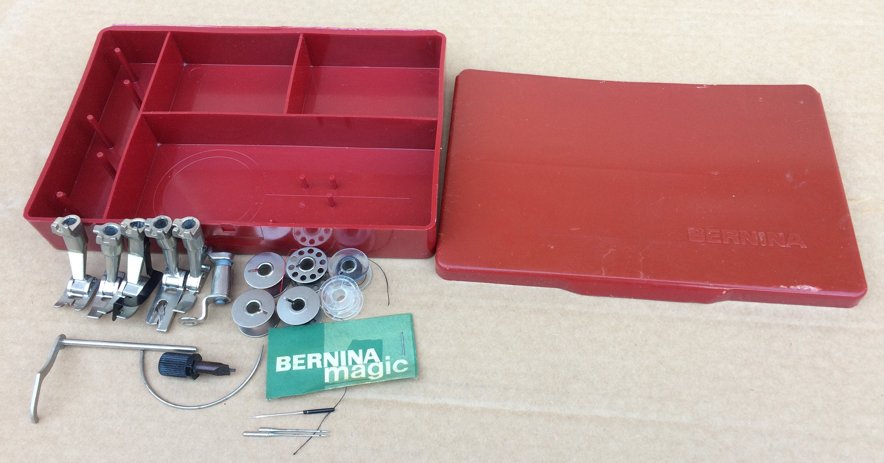 Vintage Old Bernina Sewing Machine Attachments/accessories and Case - Etsy