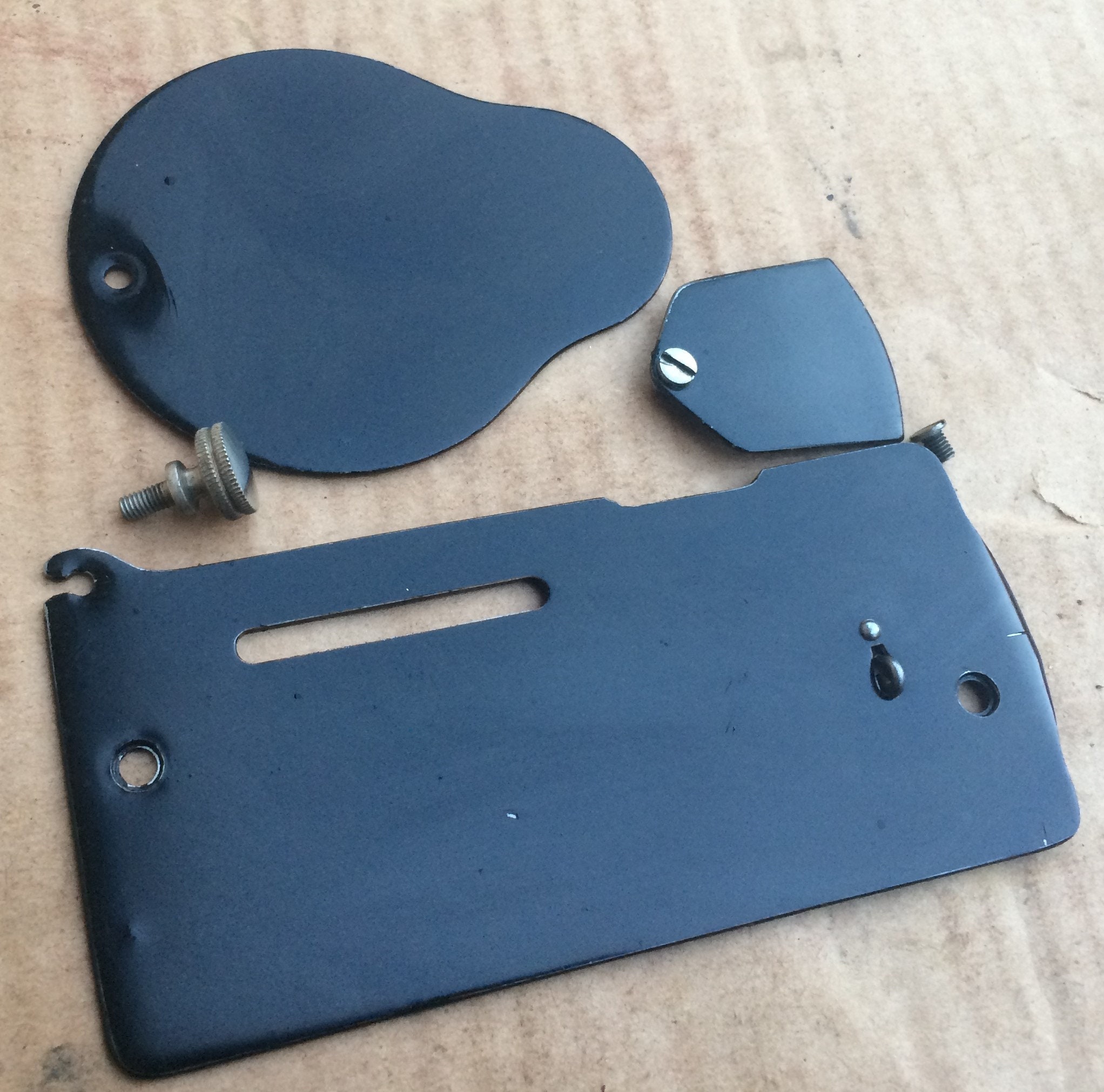 Antique Singer 28, 128 Black Side Face Plate and Back Plates - Etsy UK