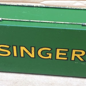 Green Singer Vintage Accessories Tin/case - Etsy
