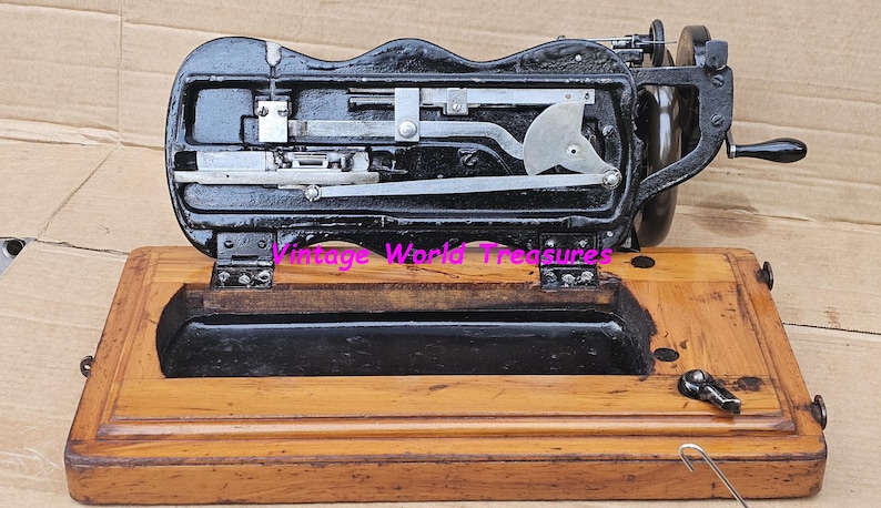 Singer 12K Fiddle Base Hand Crank Sewing Machine - Etsy