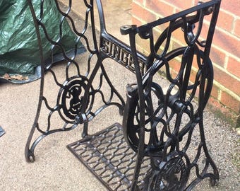 Antique Hurtu French Treadle Sewing Machine Frame Only - Etsy