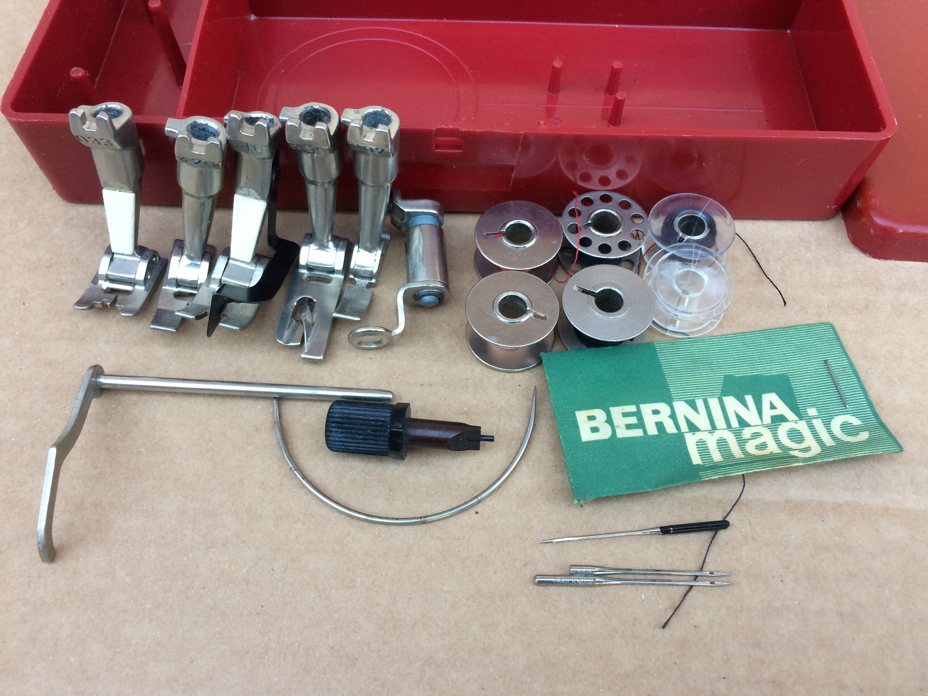 Vintage Old Bernina Sewing Machine Attachments/accessories and Case - Etsy