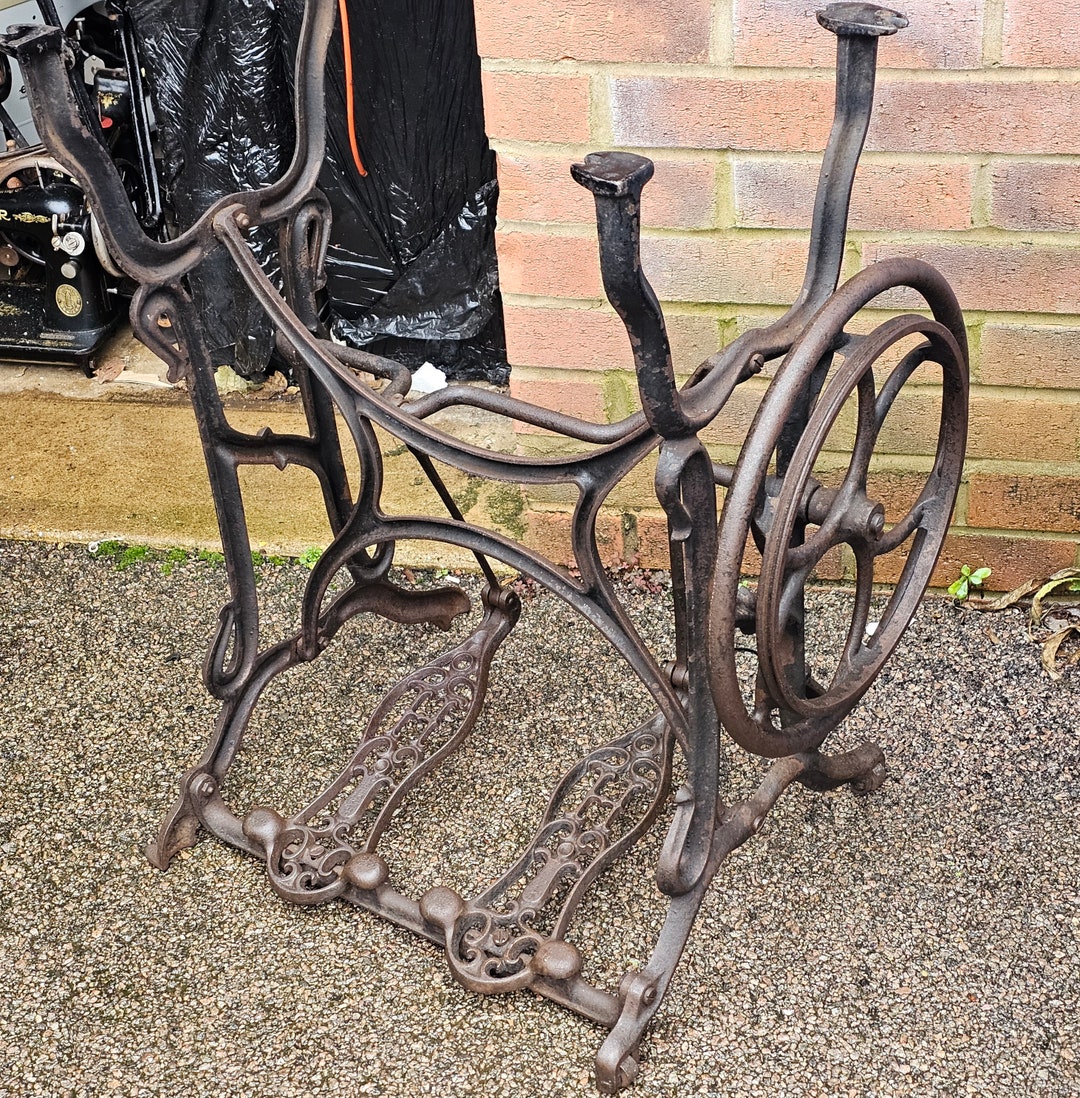 Antique Hurtu French Treadle Sewing Machine Frame Only - Etsy