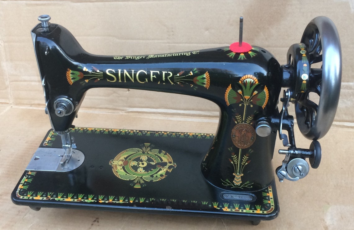 Antique Singer Model 66, 66k Lotus Decals Sewing Machine Head Only - Etsy