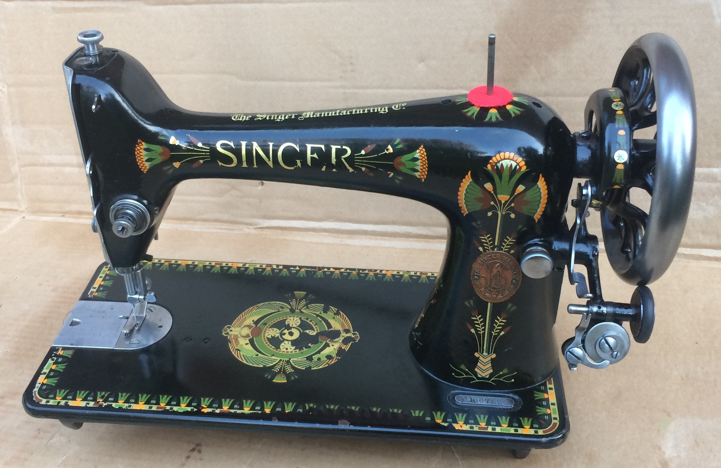 Antique Singer Model 66, 66k Lotus Decals Sewing Machine Head Only - Etsy
