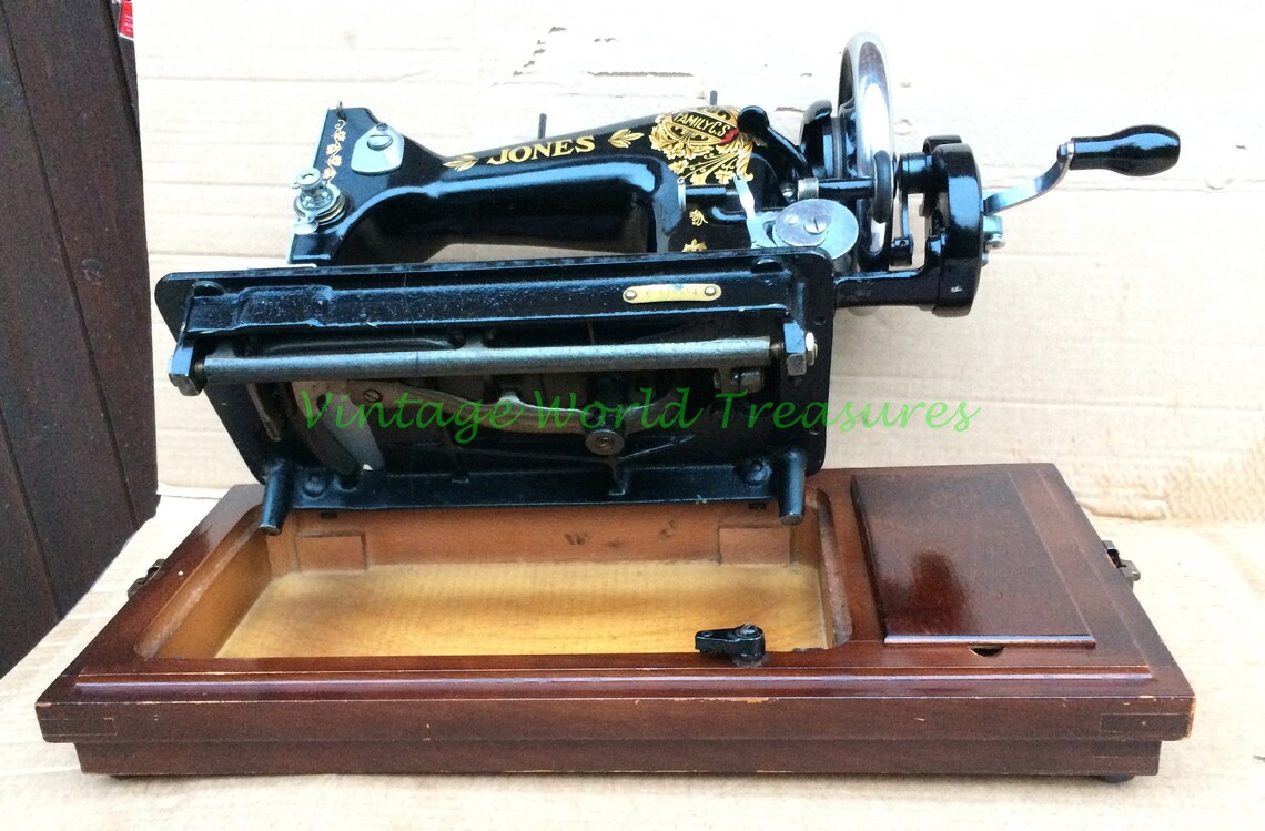 Beautiful Jones Hand Crank Vintage Sewing Machine - Etsy