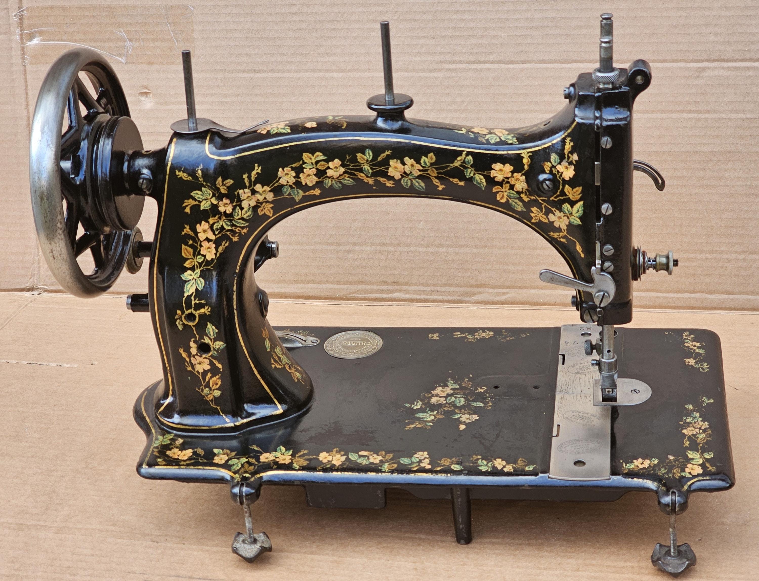LA MODERNE Hurtu Veritable Antique Lockstich Sewing Machine Paris Head ...