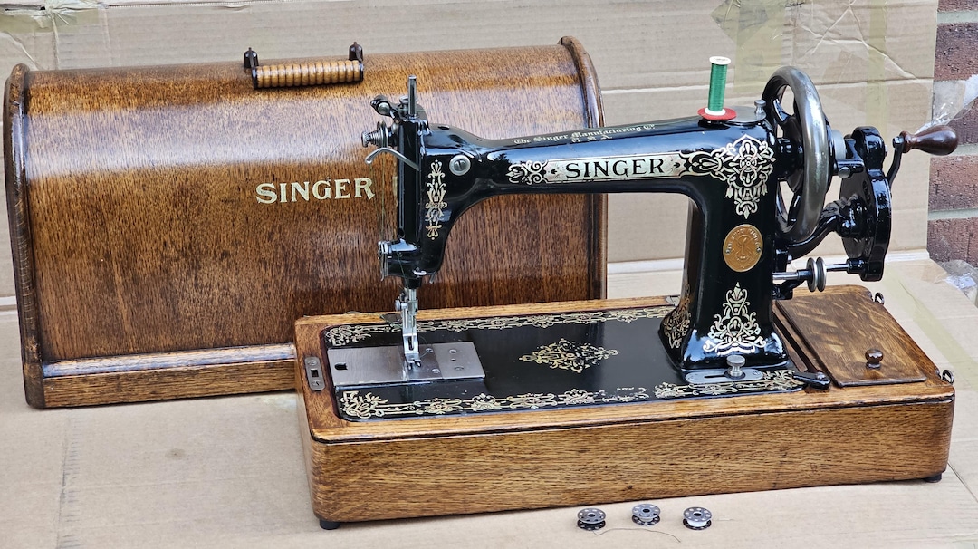 Singer 9W "wheeler Wilson" Antique Hand Crank Sewing Machine - Etsy