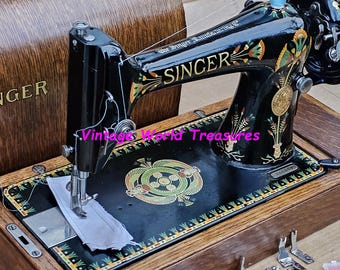 Rare Singer 39-2 Antique Hand Crank Sewing Machine With Case - Etsy