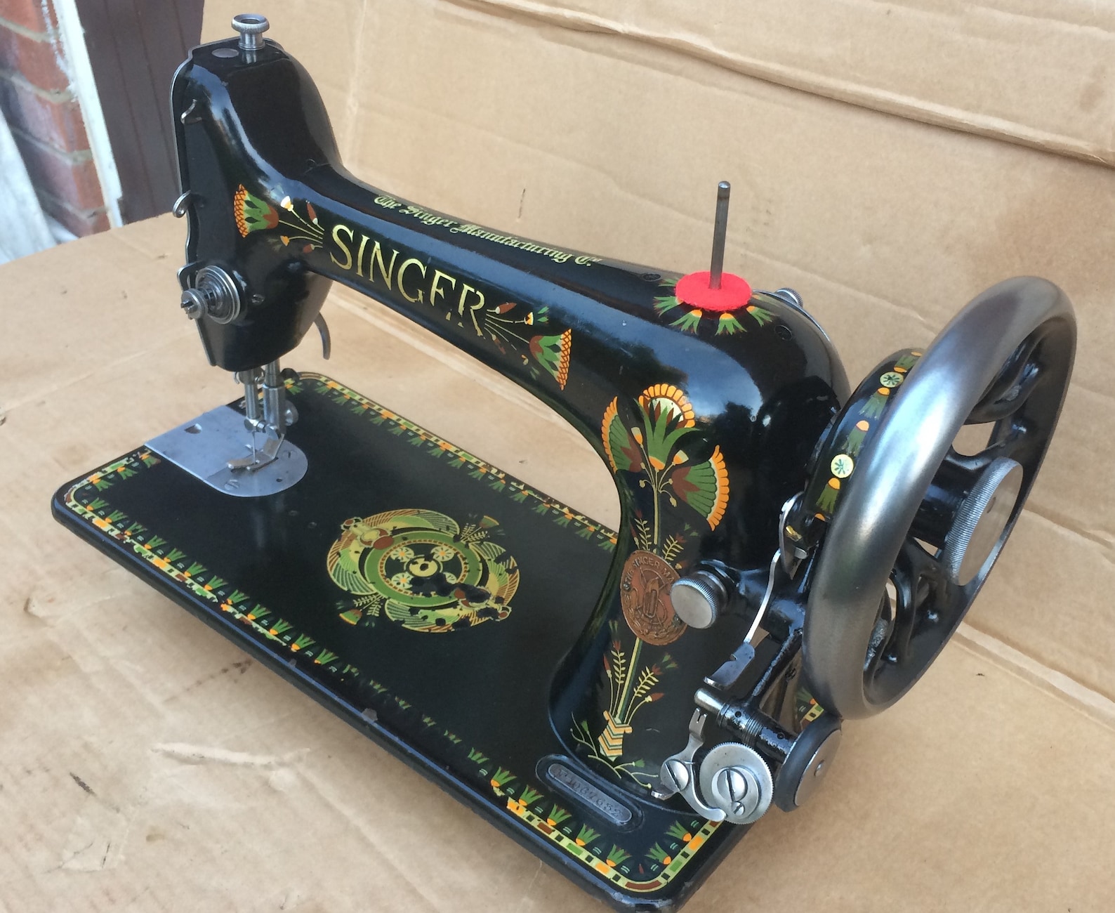 Antique Singer Model 66, 66k Lotus Decals Sewing Machine Head Only - Etsy