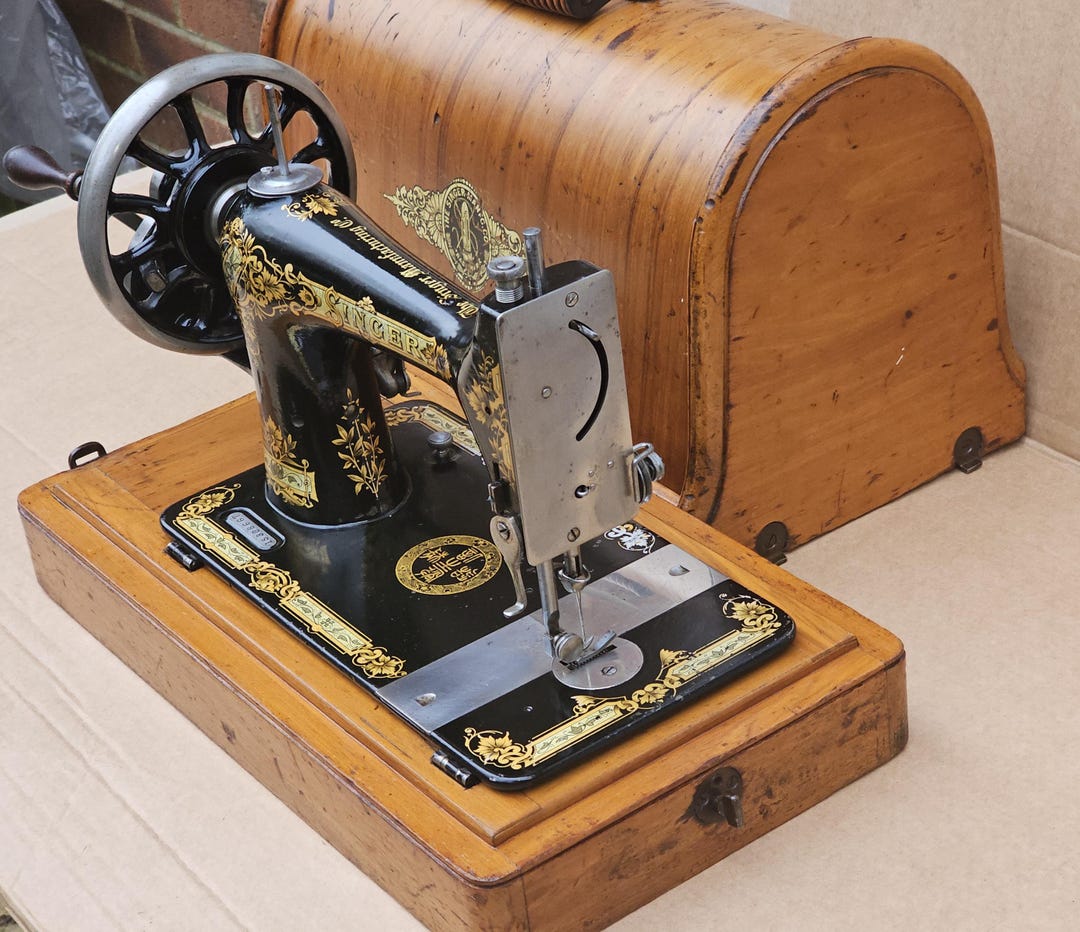 Rare Singer 39-2 Antique Hand Crank Sewing Machine With Case - Etsy