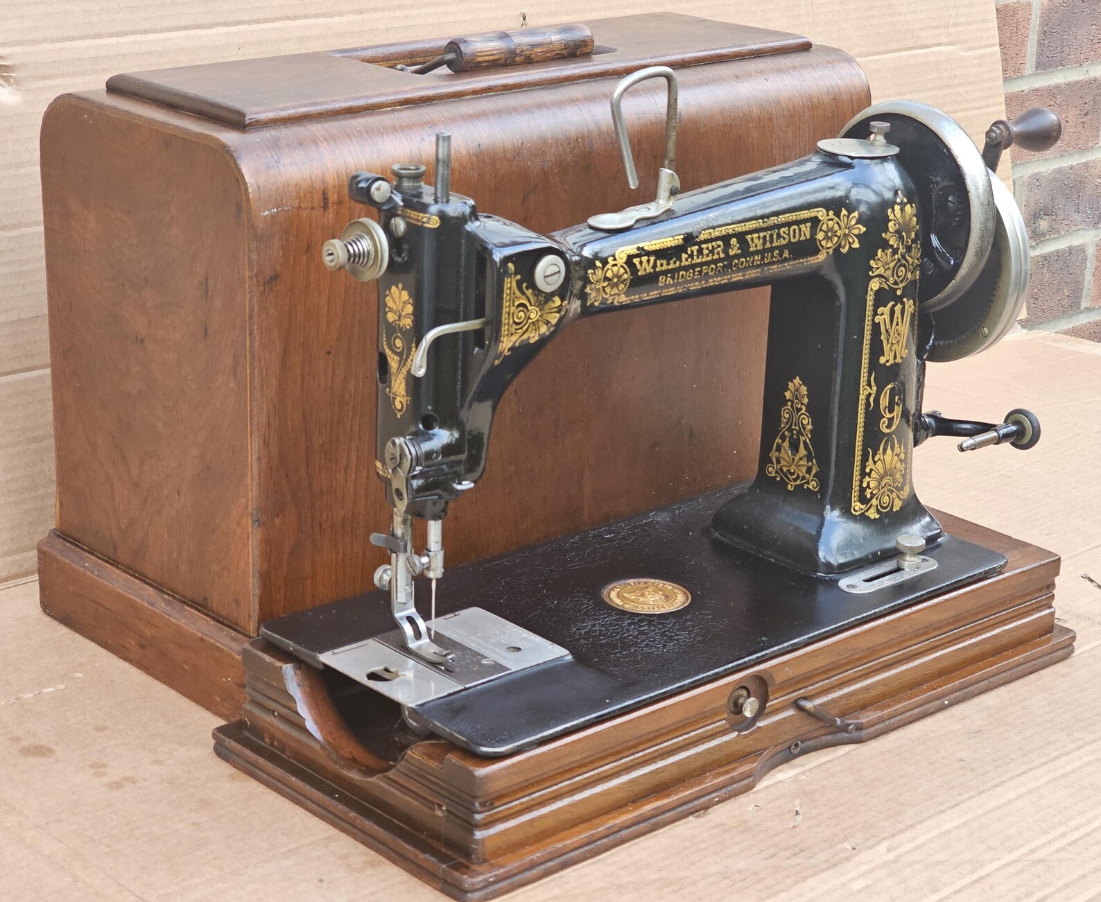 Antique Wheeler & Wilson 9 Sewing Machine. - Etsy