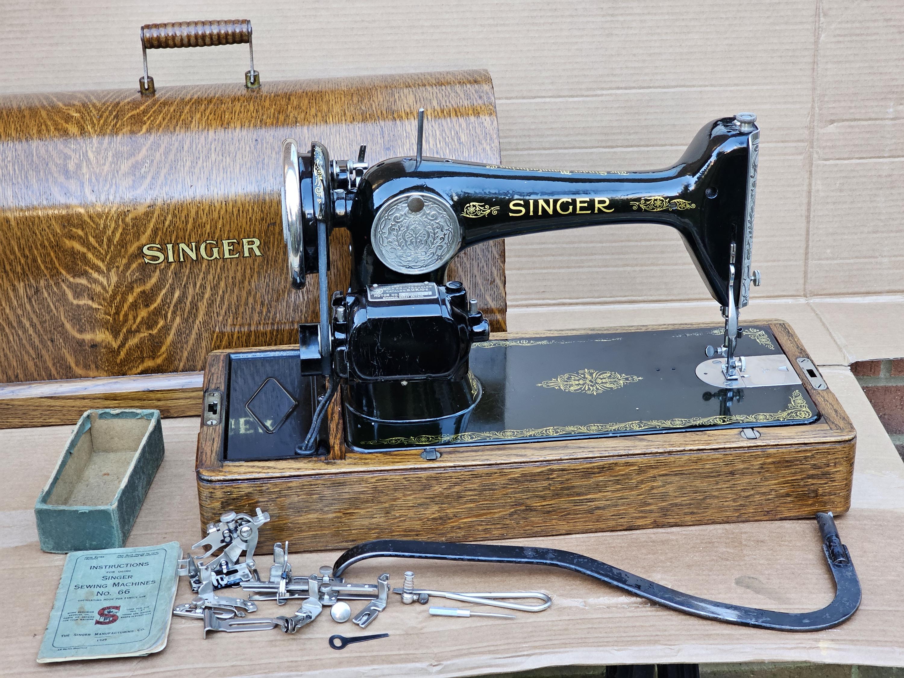 Singer 66K Sewing Machine With Knee Speed Controller - Etsy