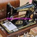 Vintage Singer 28K Blackside Hand Crank Sewing Machine With Bentwood ...