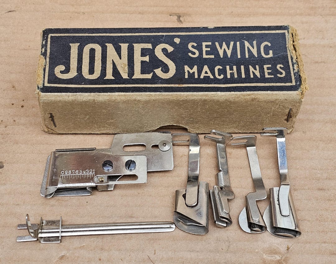 Vintage Jones Sewing Machine Accessories/attachments Only - Etsy