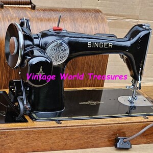 Singer 201K2 Electric Vintage Sewing Machine With Potted Motor - Etsy