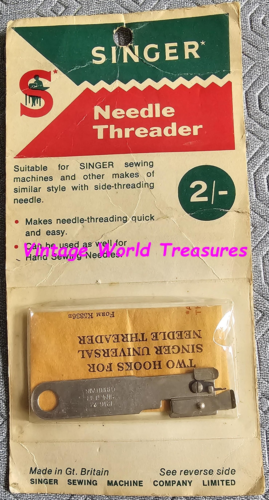 Singer Universal Needle Threader 121632 in Original Pack. - Etsy