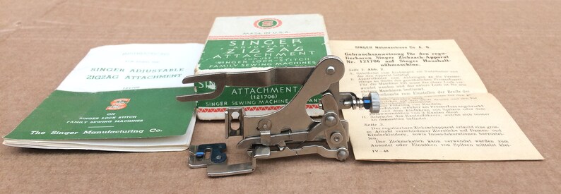 Singer 121706 Adjustable Zigzag Attachment for Use on Singer Lockstitch ...