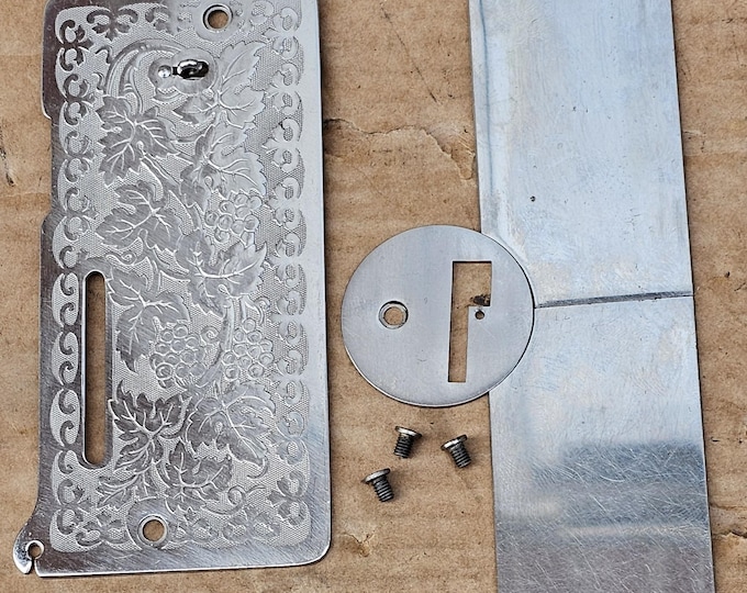 Antique Singer 28K, 128K Face Plate, Needle/feed Dog Plate and Slide ...