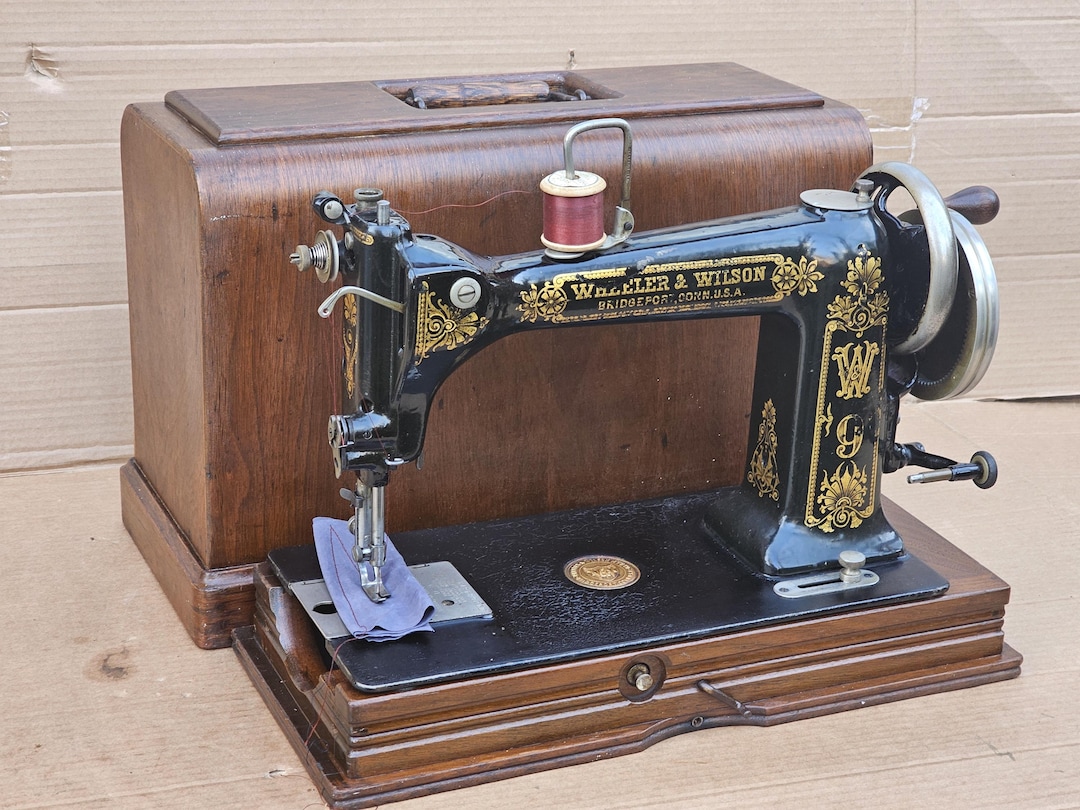 Antique Wheeler & Wilson 9 Sewing Machine. - Etsy