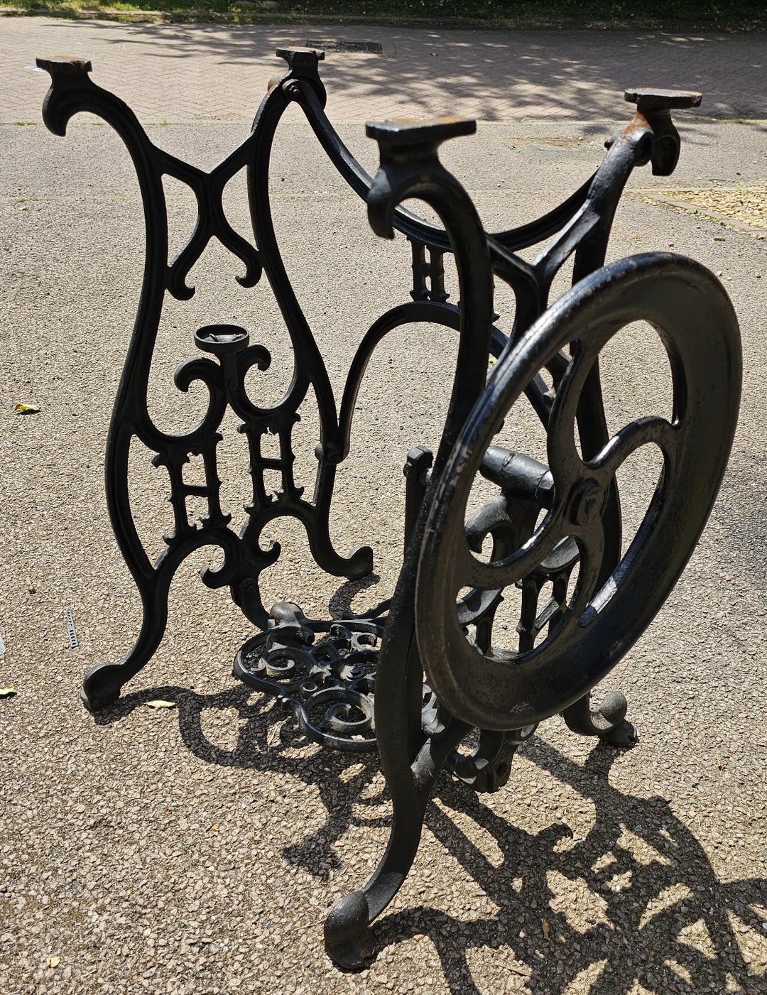 Antique Hurtu French Treadle Sewing Machine Frame Only - Etsy