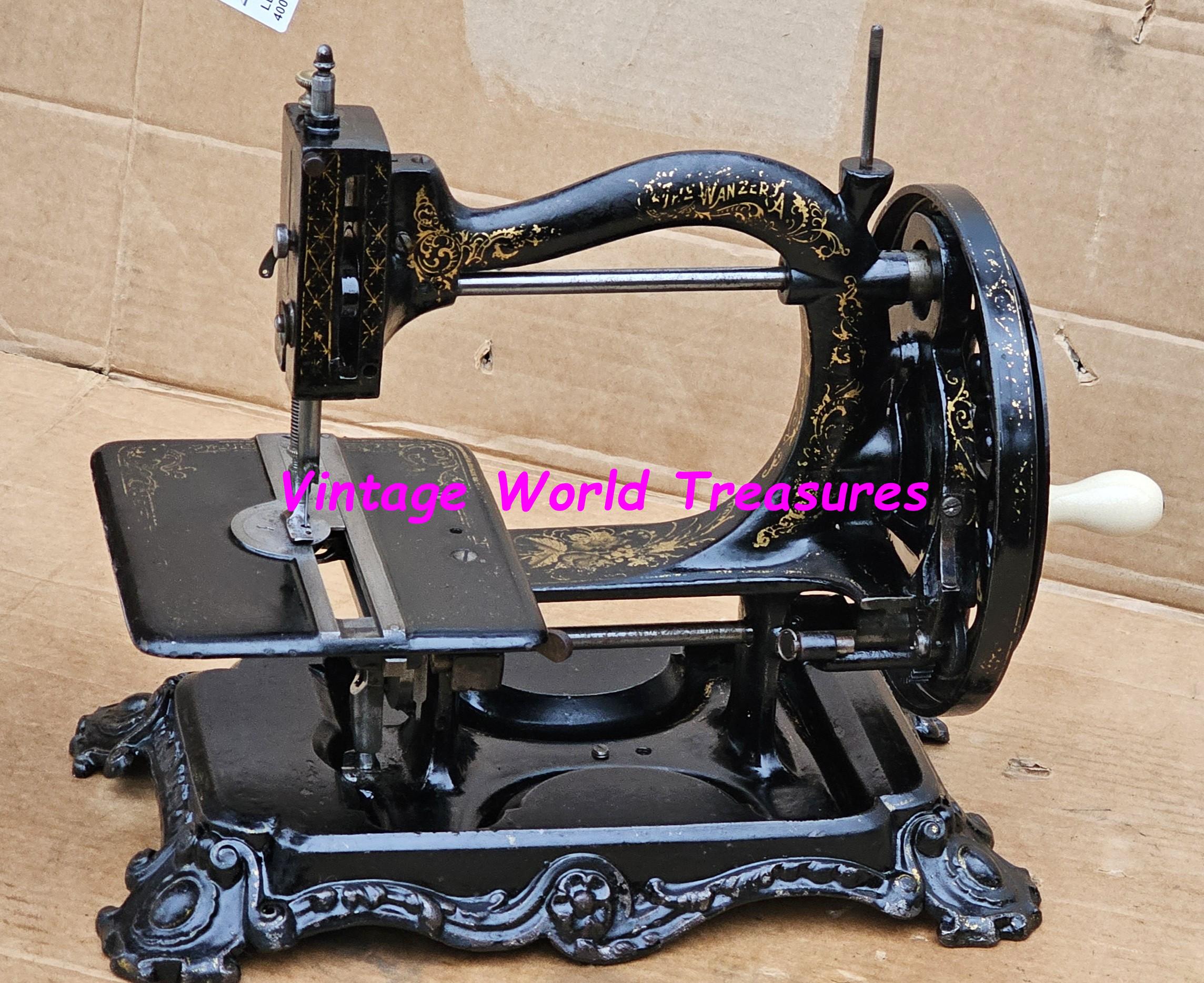 Wanzer A Lockstitch Antique Hand Crank Sewing Machine - Etsy