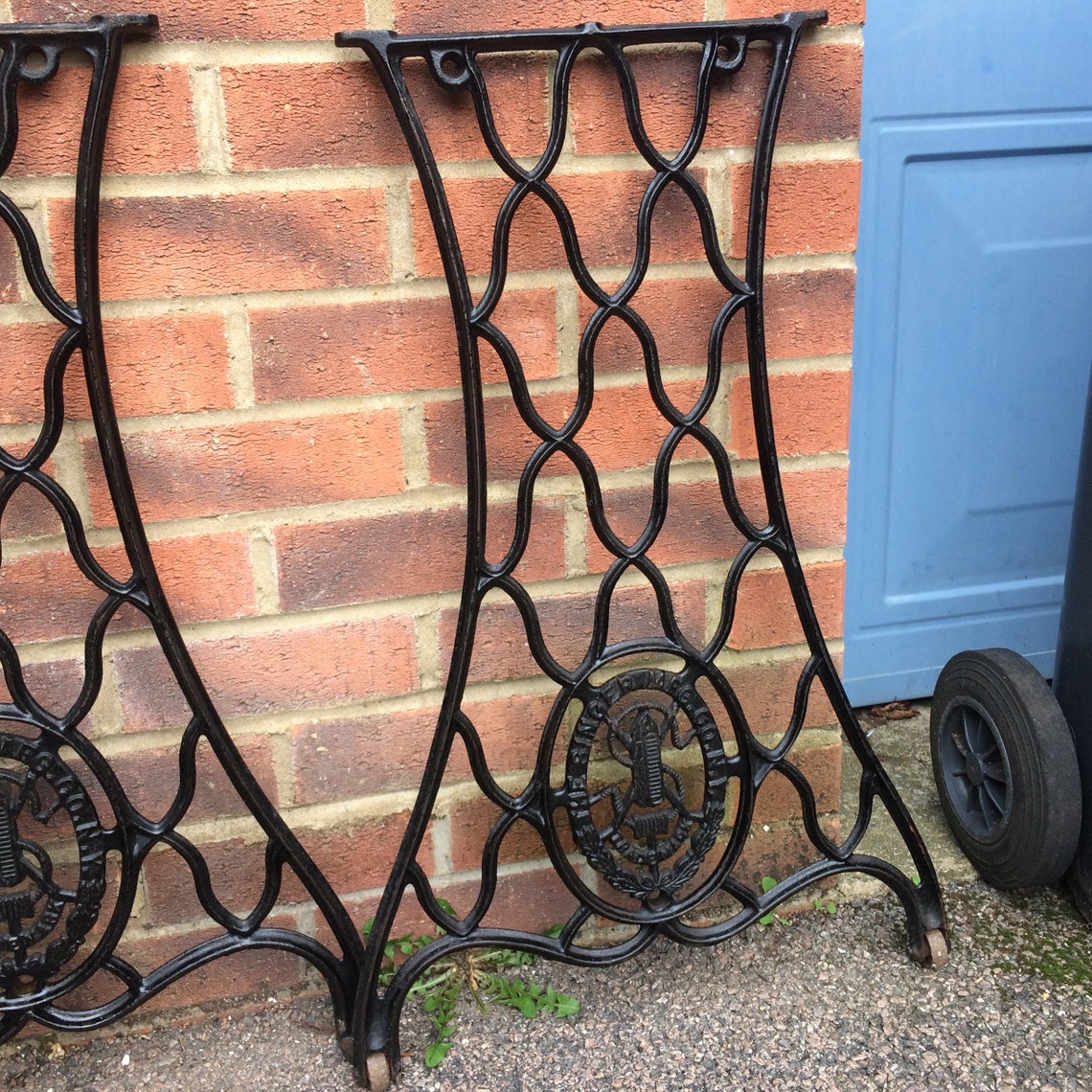 Antique Singer Treadle Sewing Machine Frame Only X 2 Stand Pieces. - Etsy