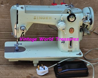 Singer 15K RAF Electric Vintage Sewing Machine - Etsy