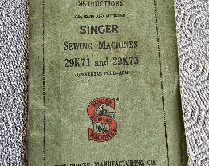 Singer 320K23 Sewing Machine Instruction Manual - Etsy
