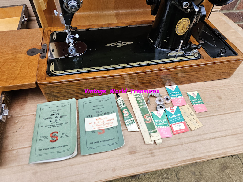Singer 201K Electric Sewing Machine -1952 - Etsy