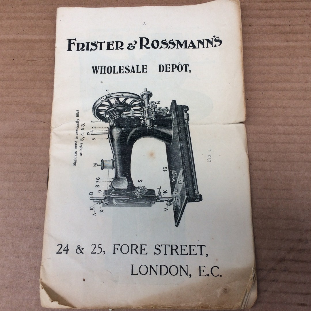 Frister & Rossmann Vibrating Shuttle Instruction Manual - Etsy