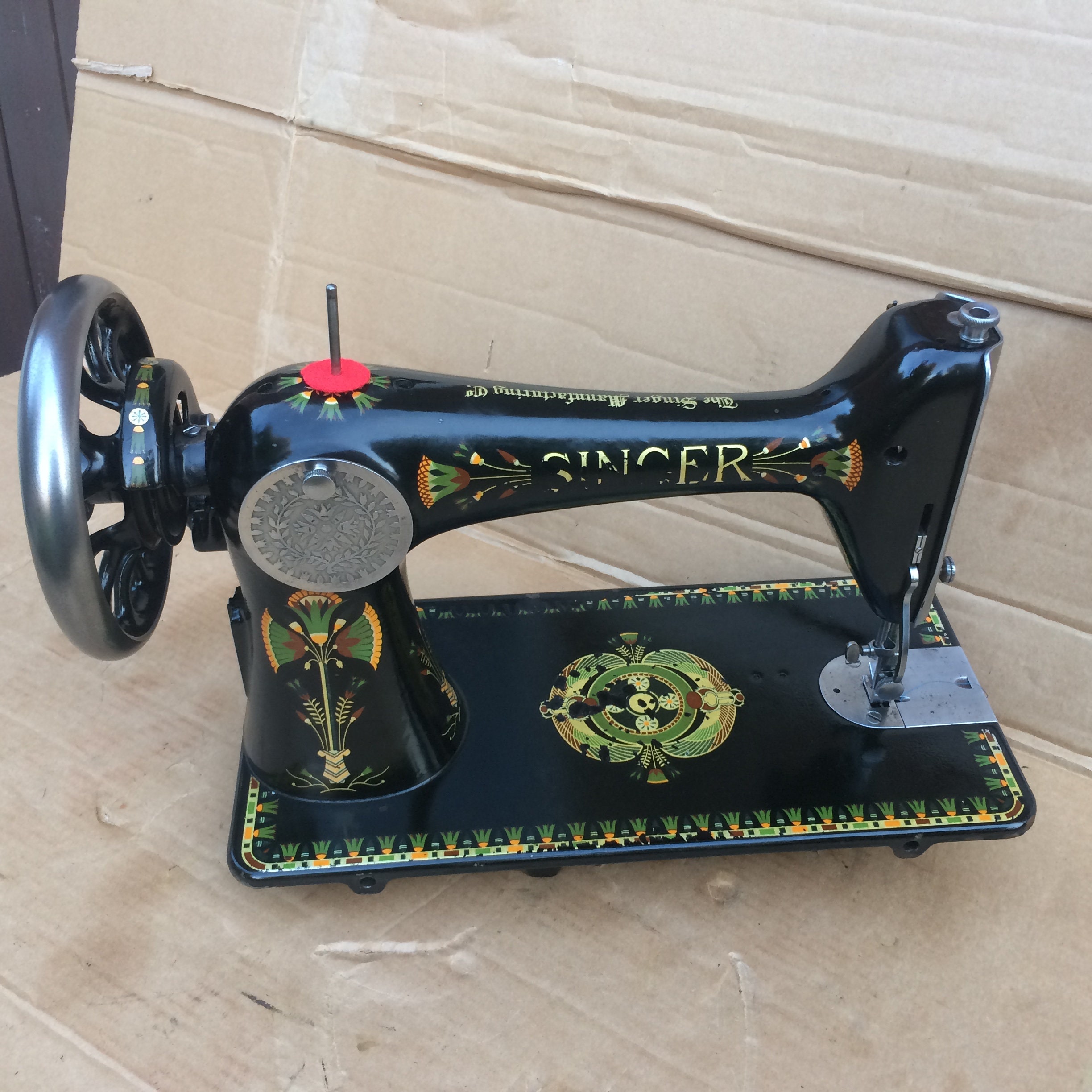 Antique Singer Model 66, 66k Lotus Decals Sewing Machine Head Only - Etsy