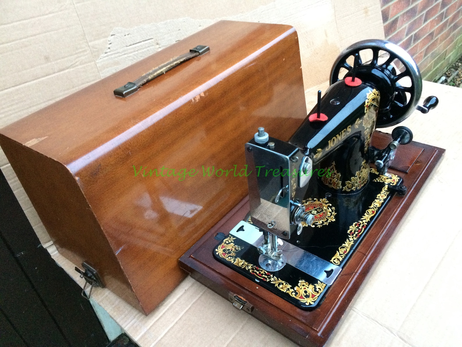 Beautiful Jones Hand Crank Vintage Sewing Machine - Etsy