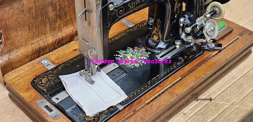 Superba Hand Crank High Arm Transverse Shuttle Sewing Machine - Etsy