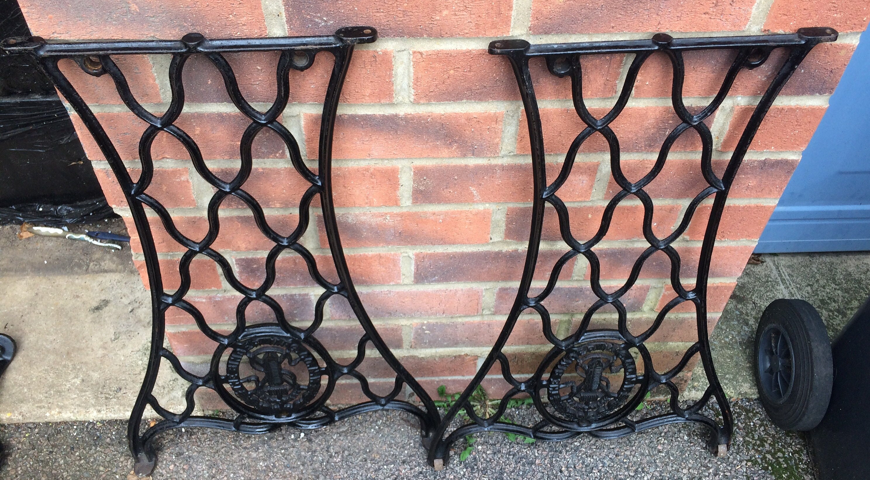 Antique Singer Treadle Sewing Machine Frame Only X 2 Stand Pieces. - Etsy