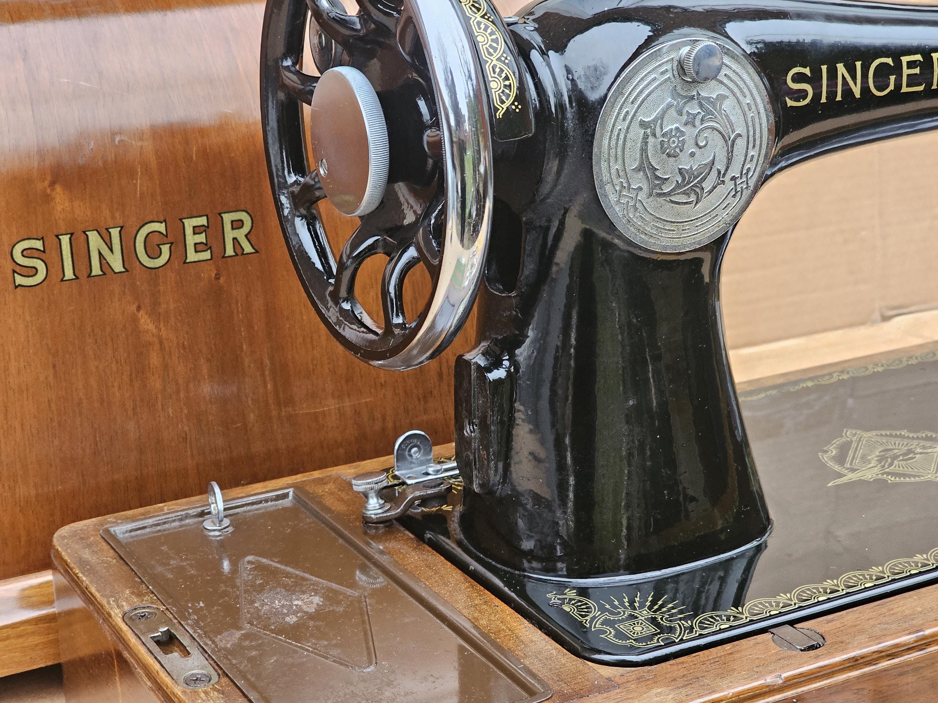 Singer 15, 15K Vintage Sewing Machine With Bentwood Case - Etsy